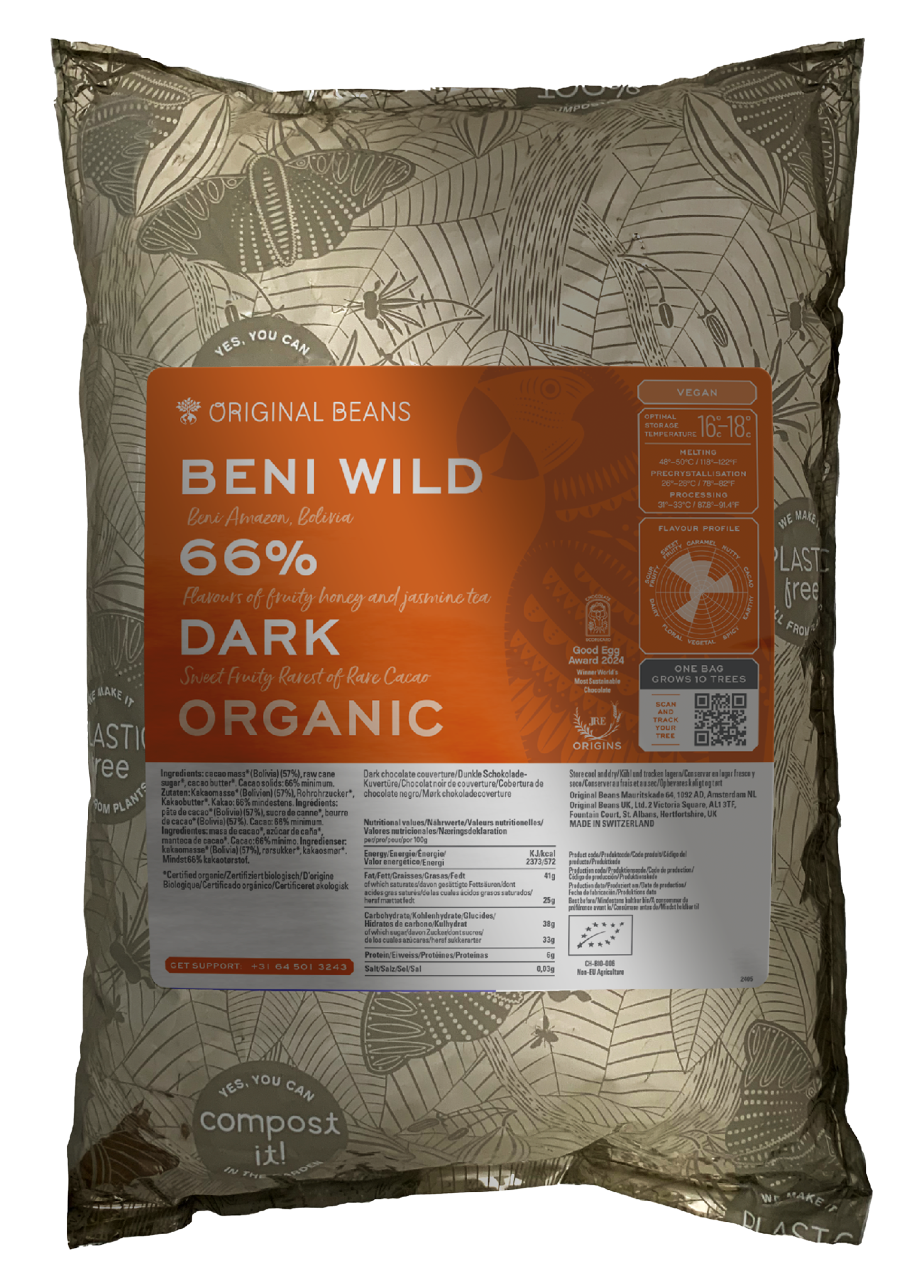 Beni Wild 66% - Original Beans